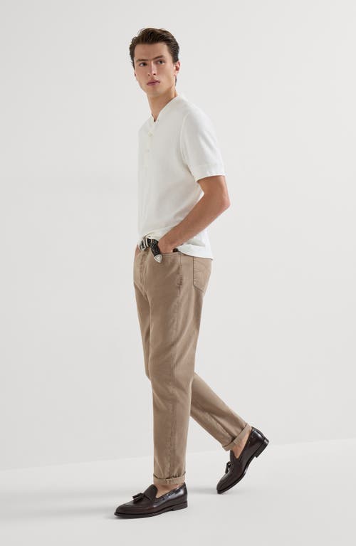 BRUNELLO CUCINELLI Garment-Dyed Denim Trousers
